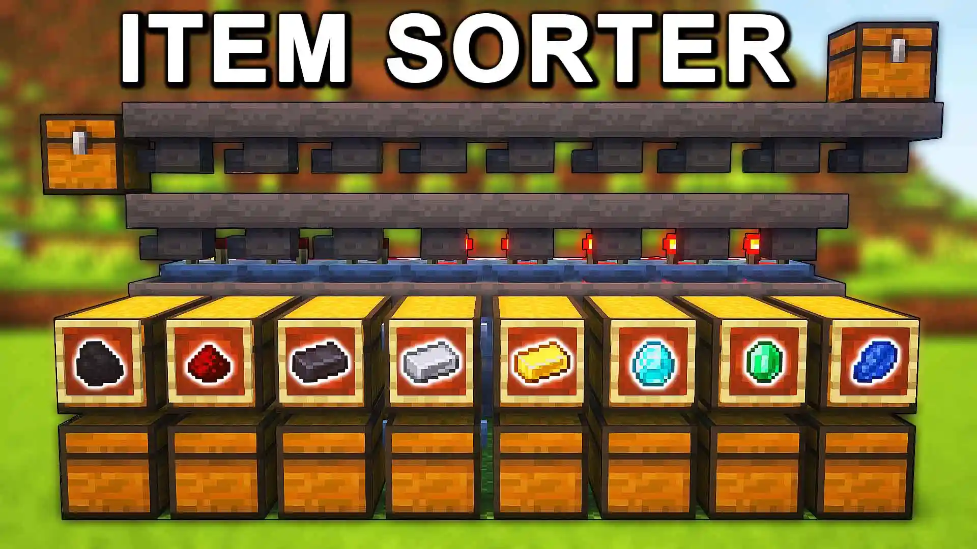 Easy AUTOMATIC Item Sorter In Minecraft 1.21!